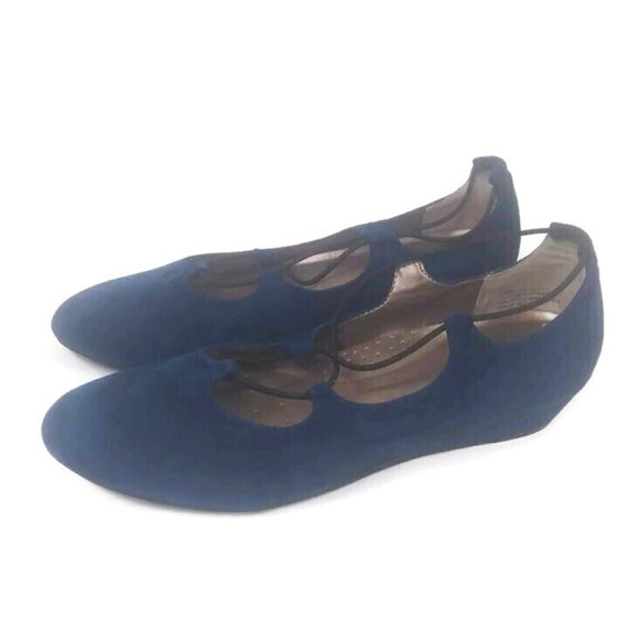 Array | Shoes | Array Echo Slip On Corded Suede Leather Low Wedge Slip ...